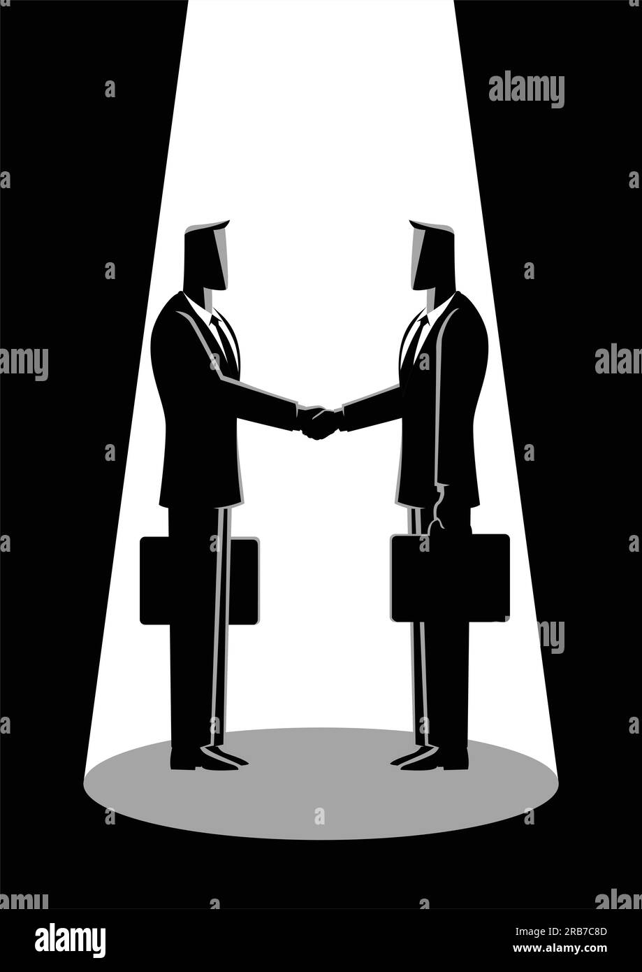 Negotiation business comic Stock Vector Images - Alamy