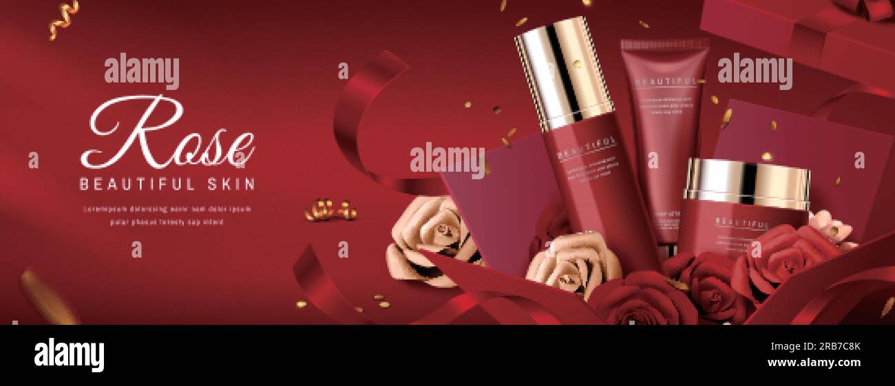 Red roses 3d Stock Vector Images - Alamy