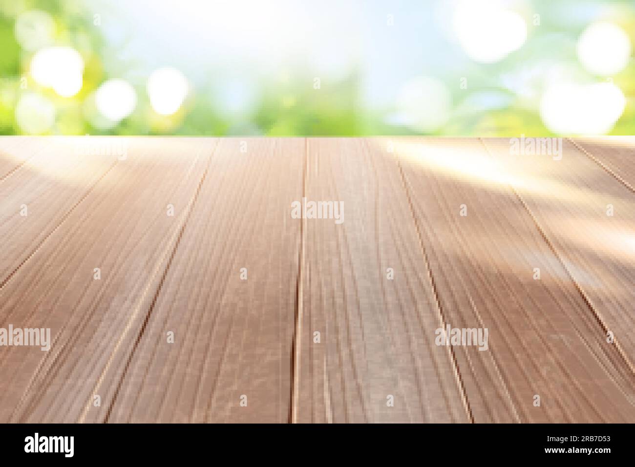 Natural wood tabletop Stock Vector Images - Alamy