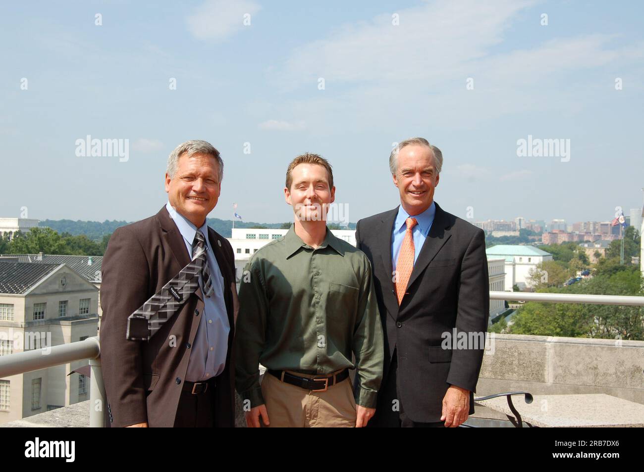 Secretary Dirk Kempthorne with Phil Cholak and son, Main Interior Stock ...