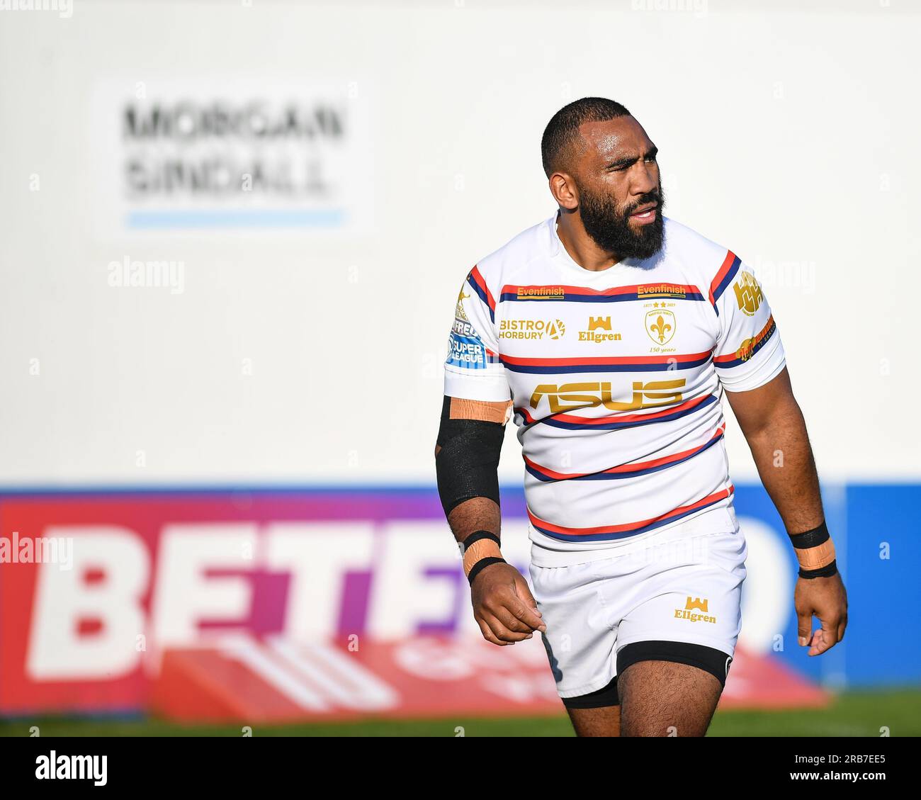 Wakefield, England - 7th July 2023 - Wakefield Trinity's Samisoni Langi ...