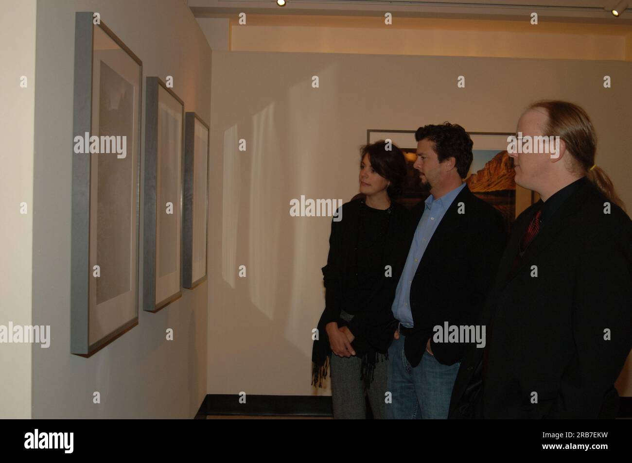Amy Lamb photography exhibit opening at Main Interior, with Secretary ...