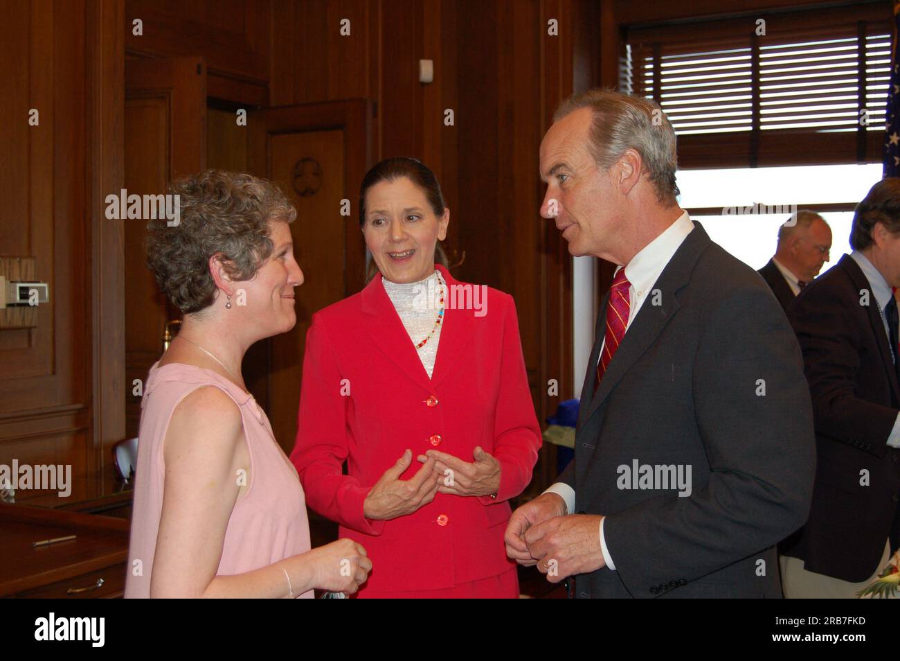 Department of the Interior officials, staff meeting newly-arriving ...