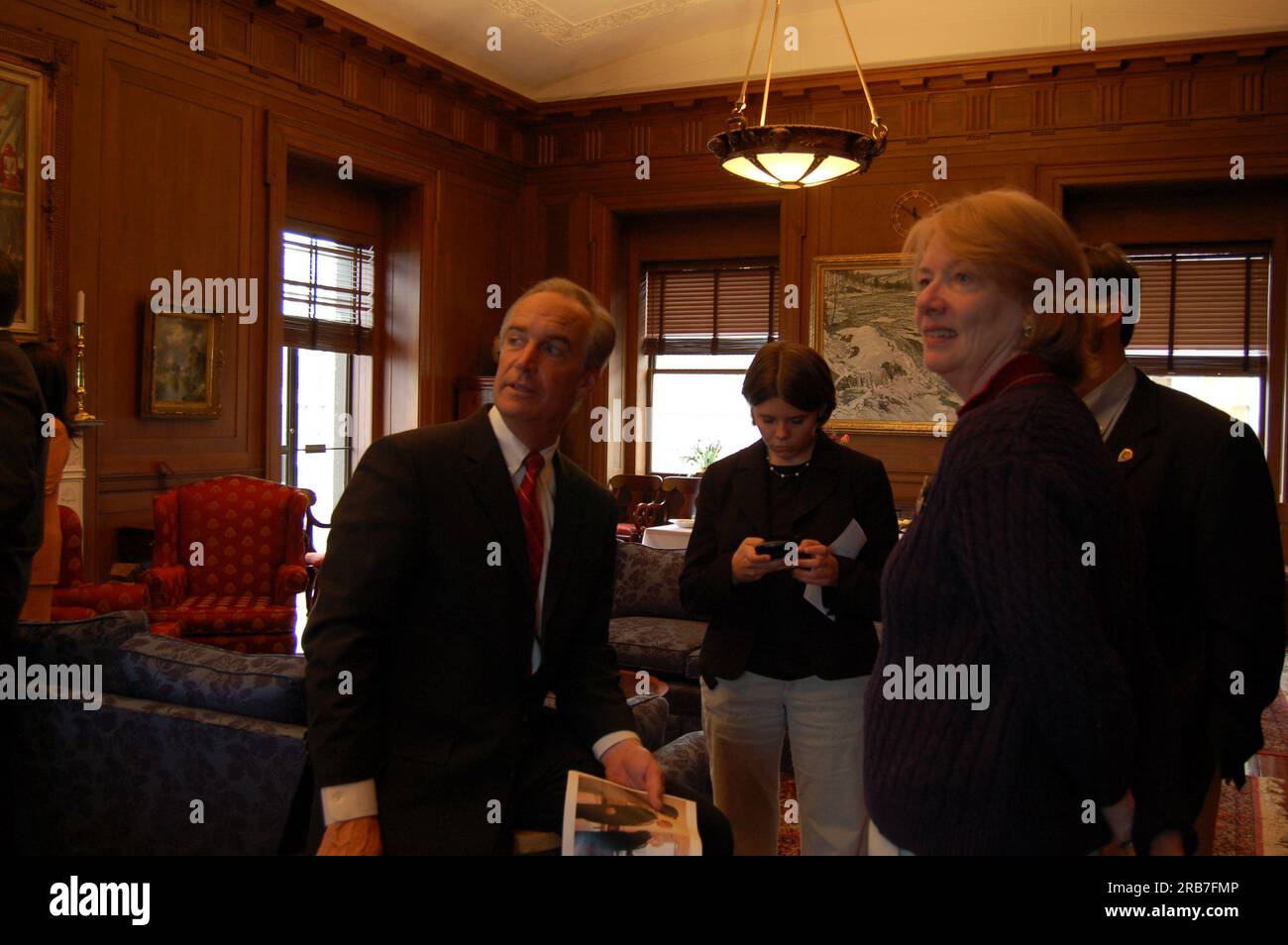 Department of the Interior officials, staff meeting newly-arriving ...