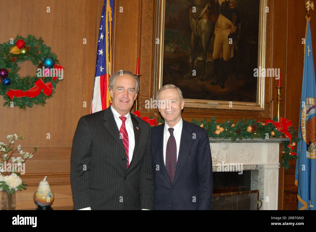Secretary Dirk Kempthorne meeting at Main Interior with Pete Wilson ...