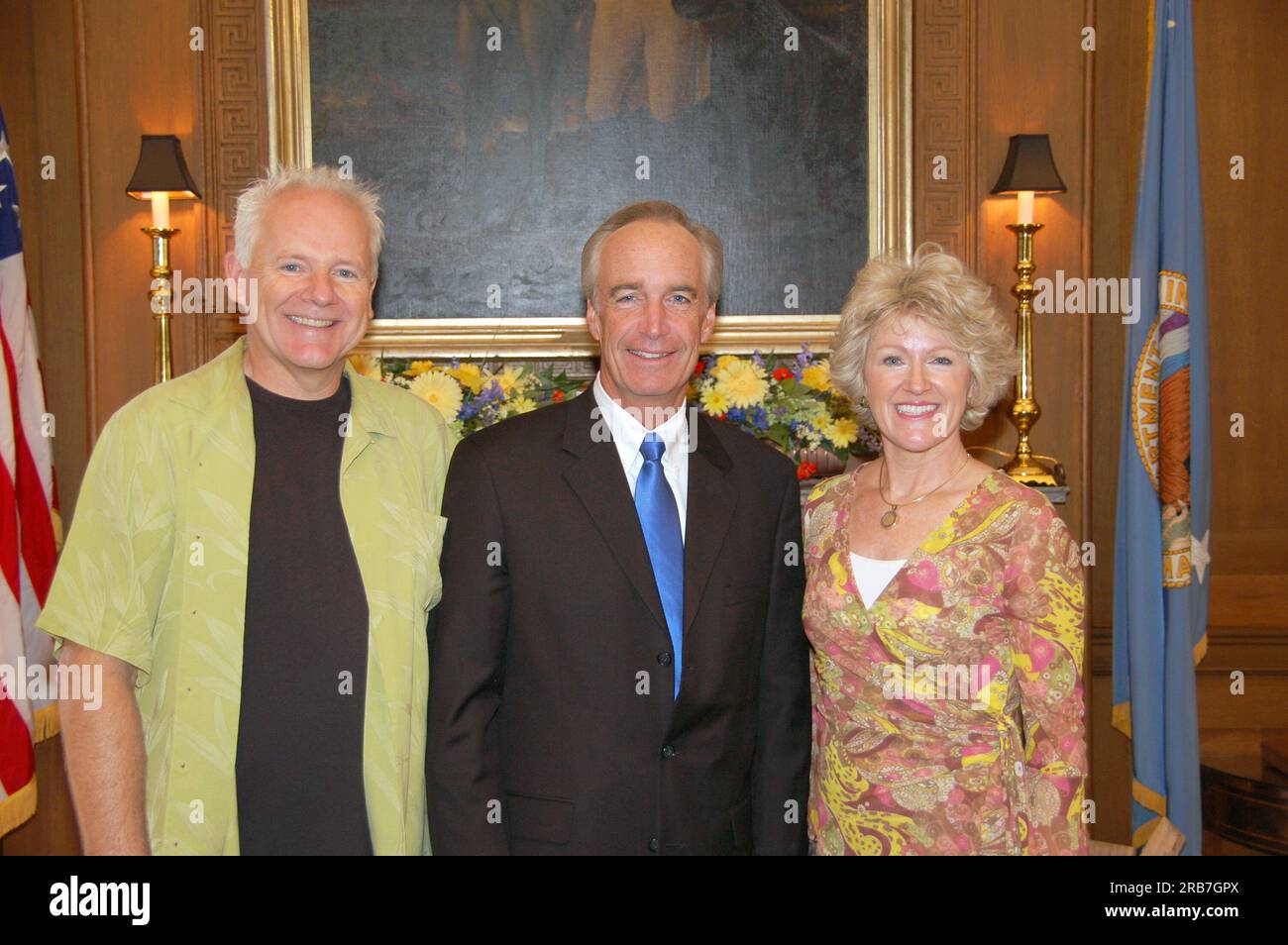 Secretary Dirk Kempthorne at Main Interior with Coeur d'Alene, Idaho ...