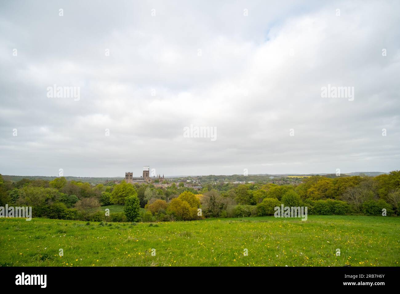 Aerial view of Durham with Durham Cathedral, England Stock Photo - Alamy