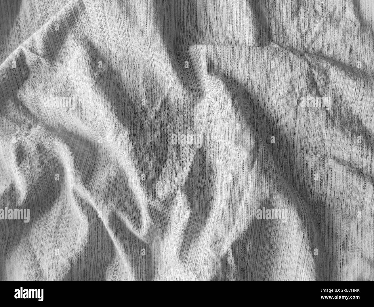 Gray crumpled linen fabric as a background, texture, full frame ...