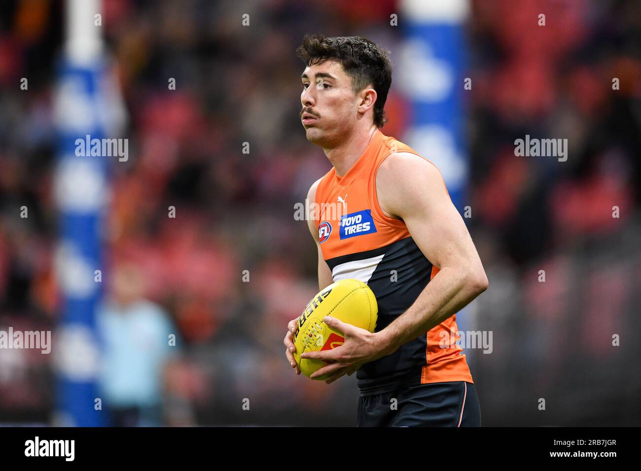 Sydney, Australia. 08th July, 2023. Lachie Ash of the GWS Giants in ...