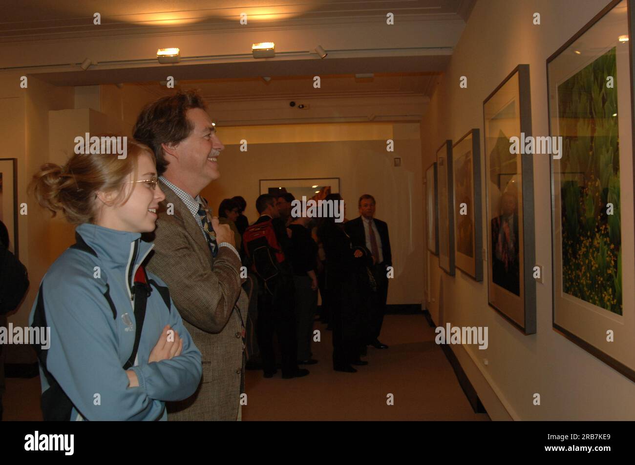 Amy Lamb photography exhibit opening at Main Interior, with Secretary ...