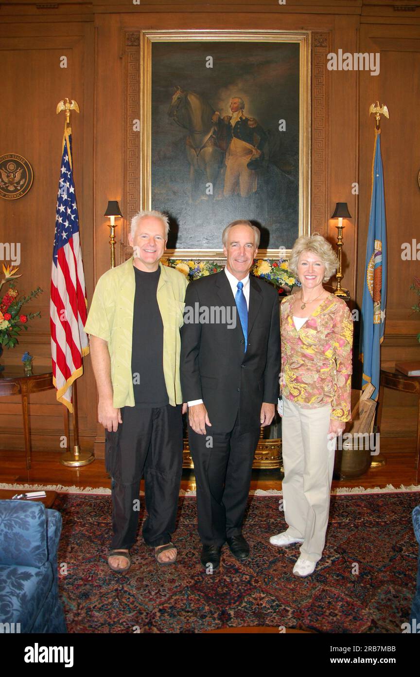 Secretary Dirk Kempthorne at Main Interior with Coeur d'Alene, Idaho ...