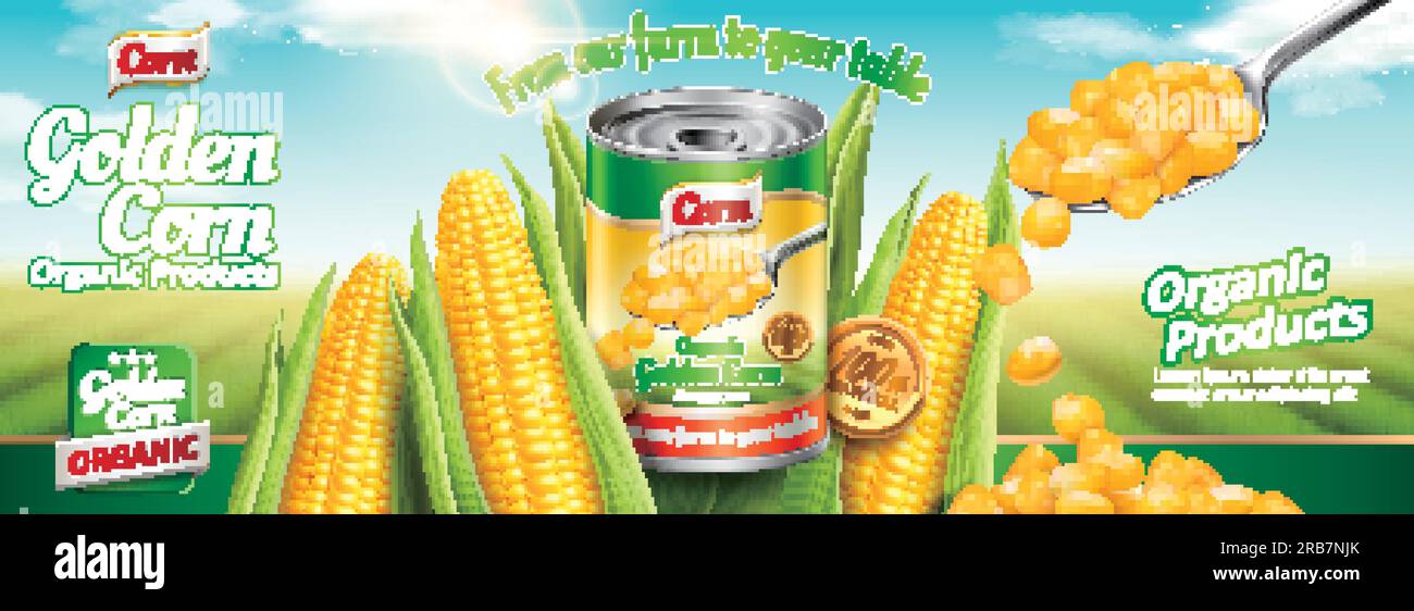 Maize field Stock Vector Images - Alamy