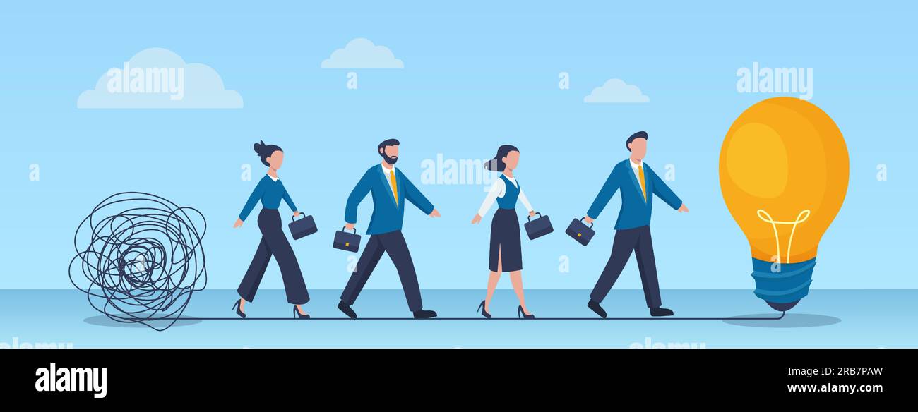 Team walking away Stock Vector Images - Alamy