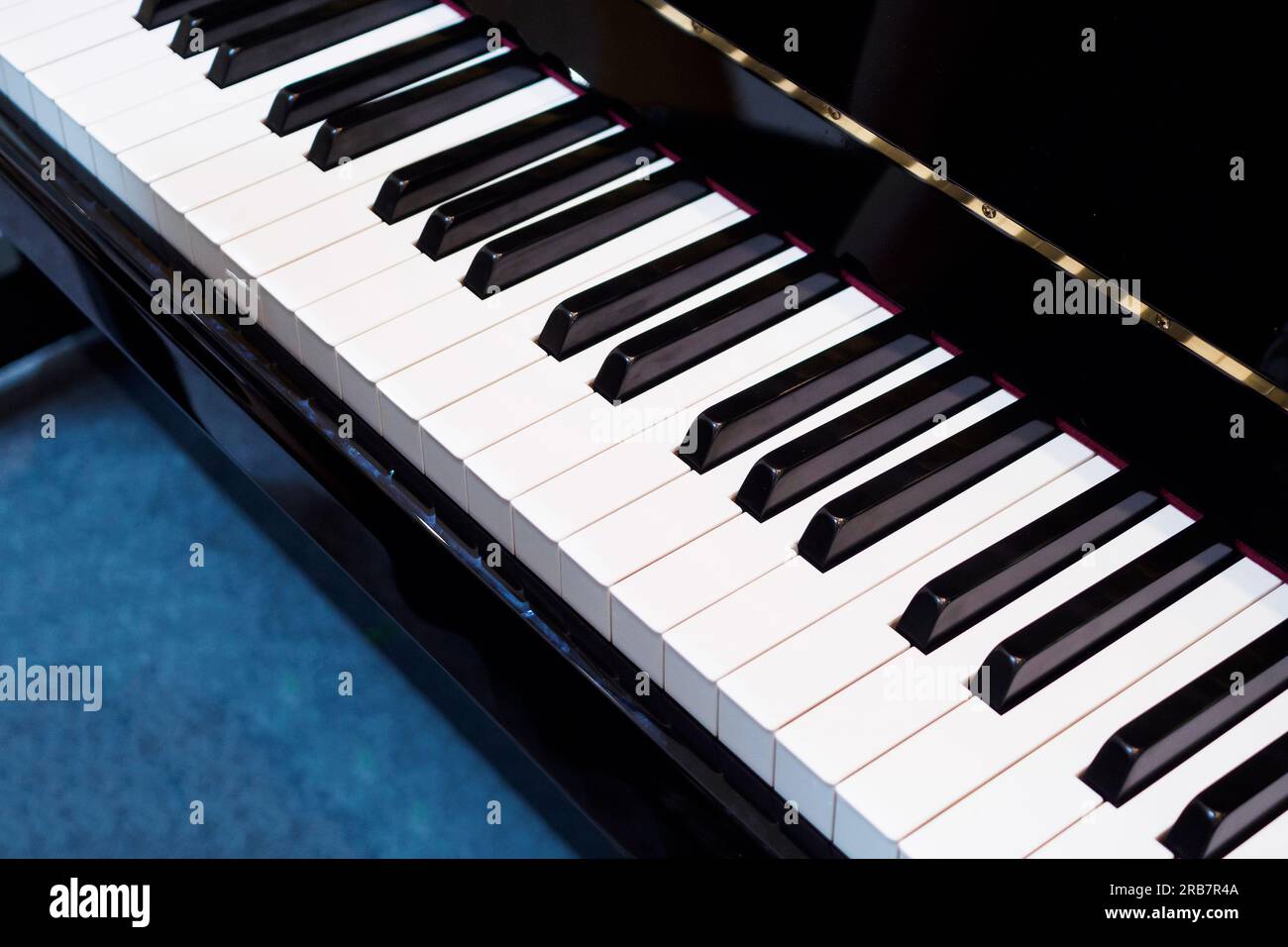 Piano keyboard background musical instrument Stock Photo - Alamy
