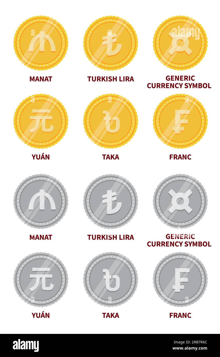 Set of vector currency icons and symbols Stock Vector Image & Art - Alamy