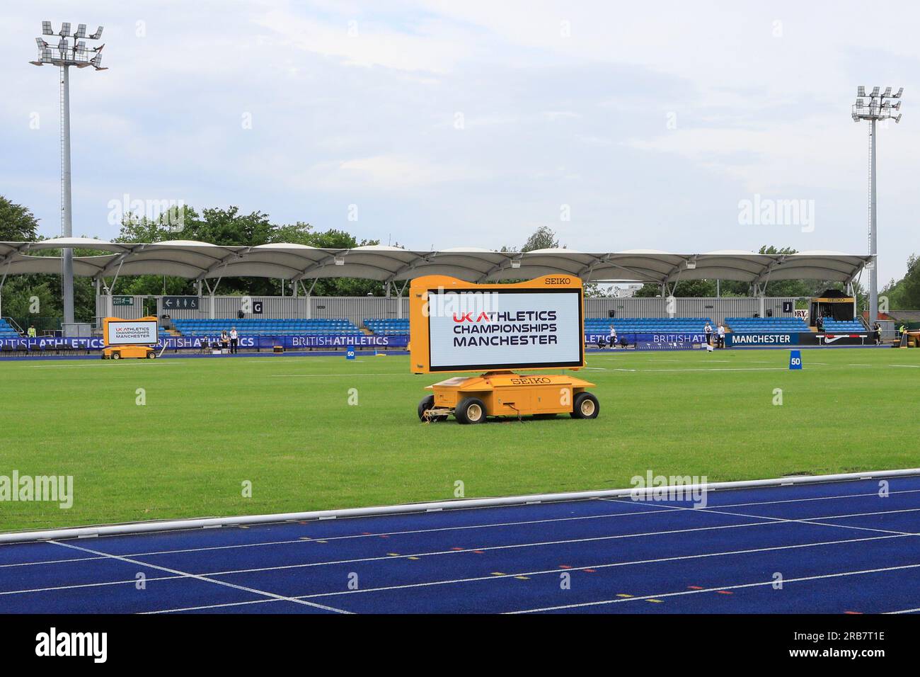 Interior view of the stadium ahead of the UK Athletics Championships at ...