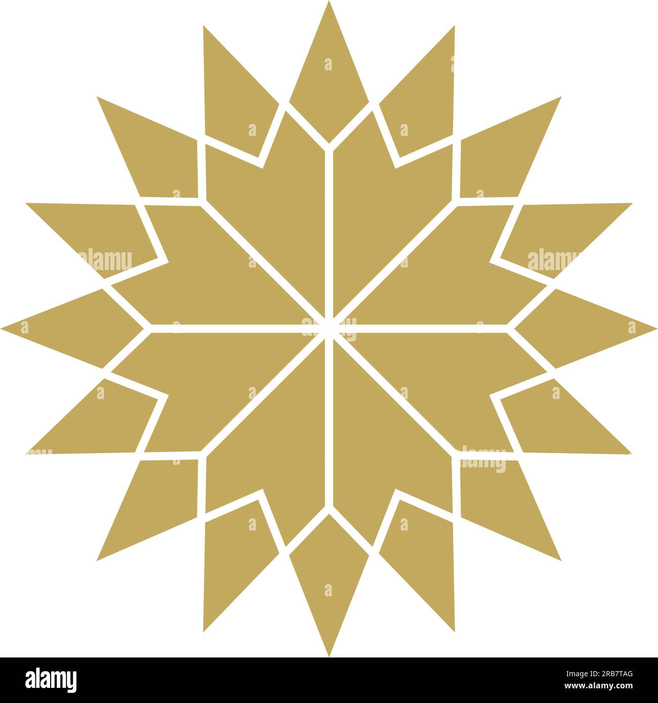 Christmas Star abstract vector in Gold. Isolated Background. Christmas ...