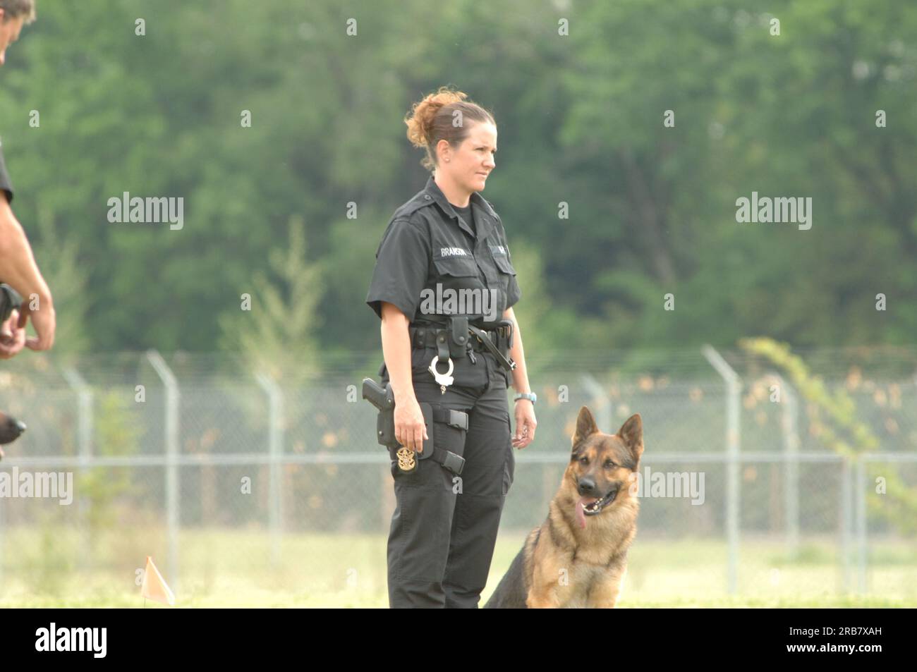 Law enforcement canine exercises on the occasion of the U.S. Park ...
