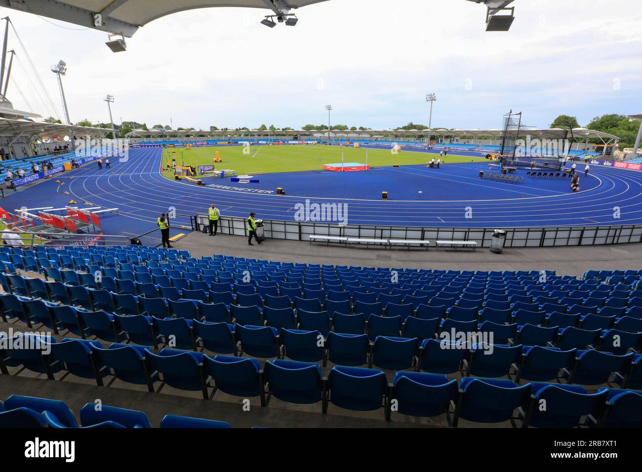 Interior view of the stadium ahead of the UK Athletics Championships at ...