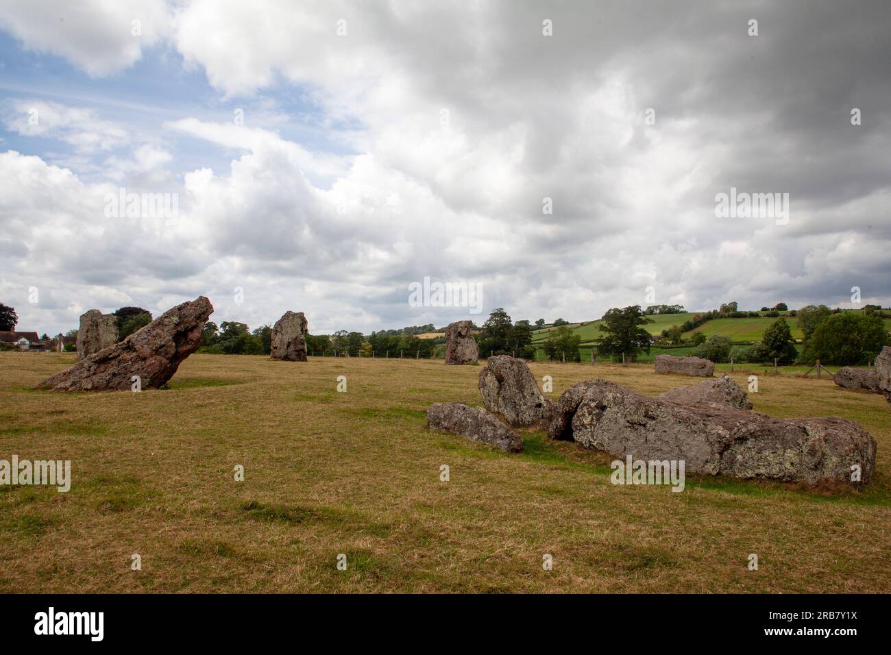 Stanton Drew Stone Circles, Somerset Stock Photo - Alamy