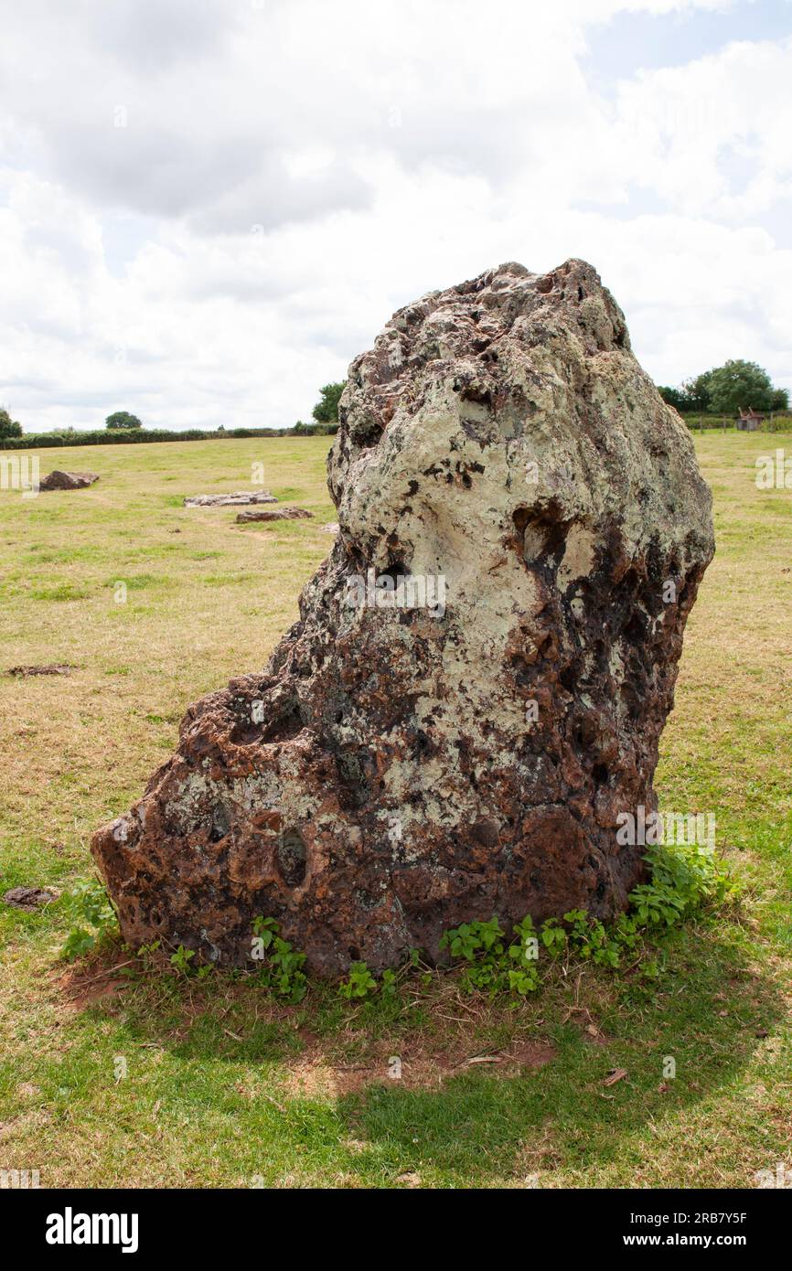 Somerset prehistoric standing stones hi-res stock photography and ...