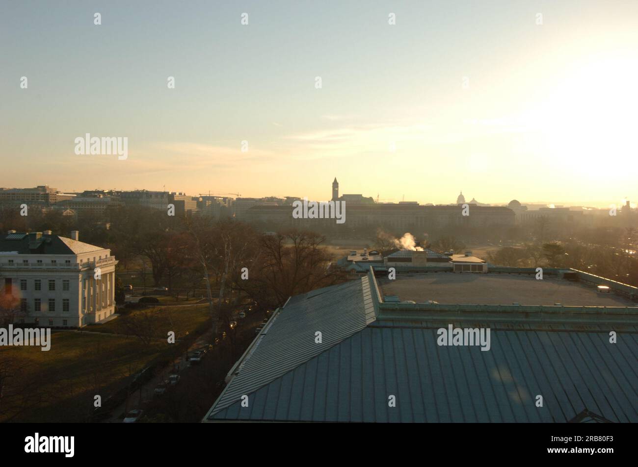 Main Interior rooftop views of Washington, D.C. buildings, monuments ...