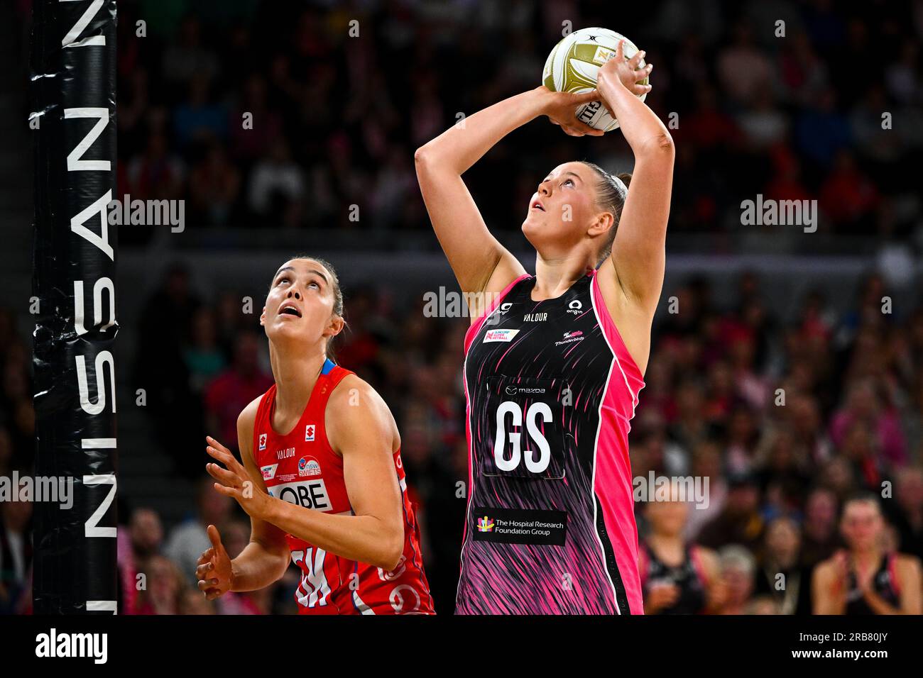 Melbourne, Australia. 08th July, 2023. Lucy Austin of the Thunderbirds ...