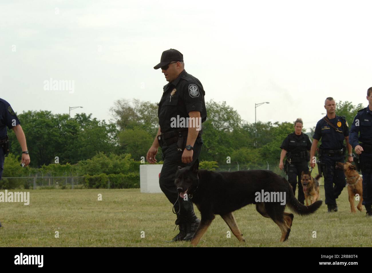 Law enforcement canine exercises on the occasion of the U.S. Park ...