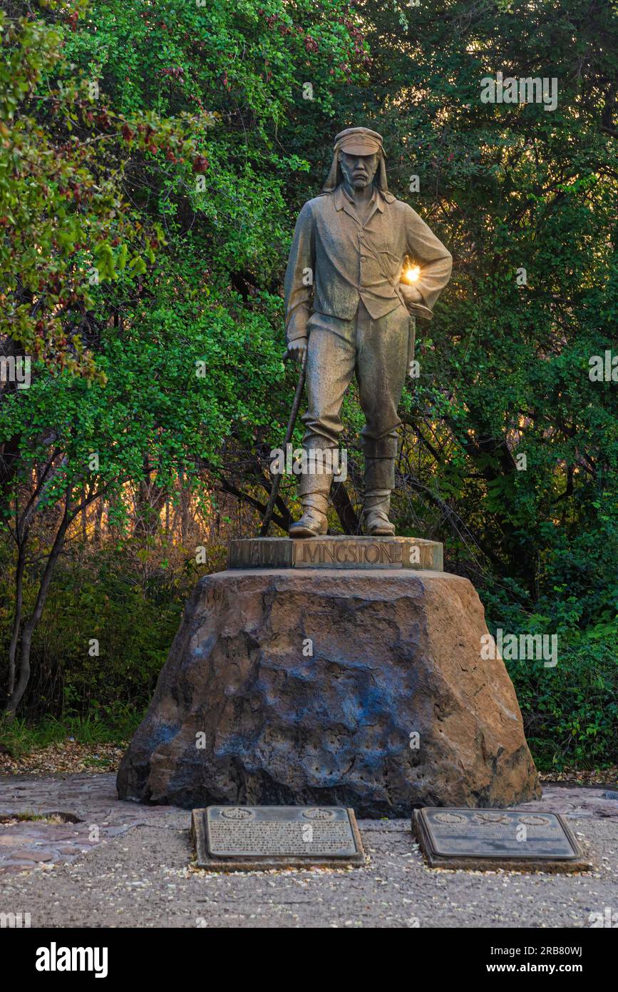 LIVINGSTONE, ZAMBIA - CIRCA JULY 2023: Statue of David Livingstone in ...