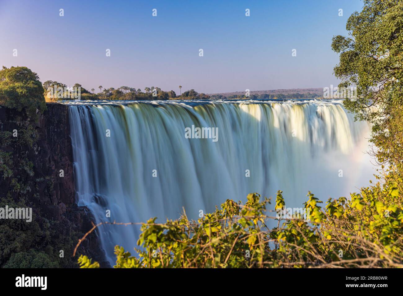 Scenic view of Victoria Falls in Matabeleland North Province, Zimbabwe ...