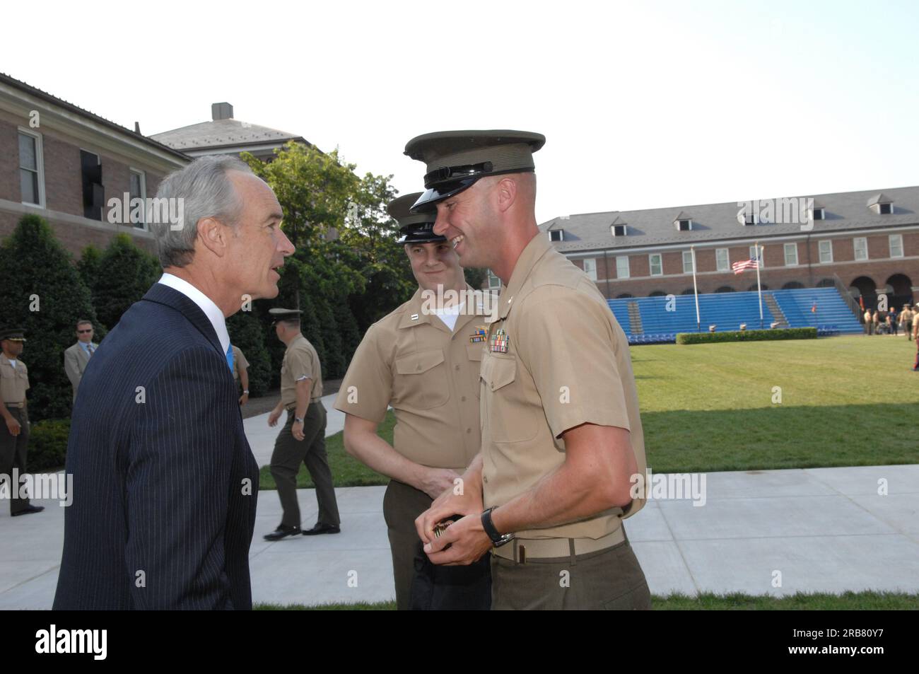 Visit of Secretary Dirk Kempthorne to the Marine Barracks, Washington ...