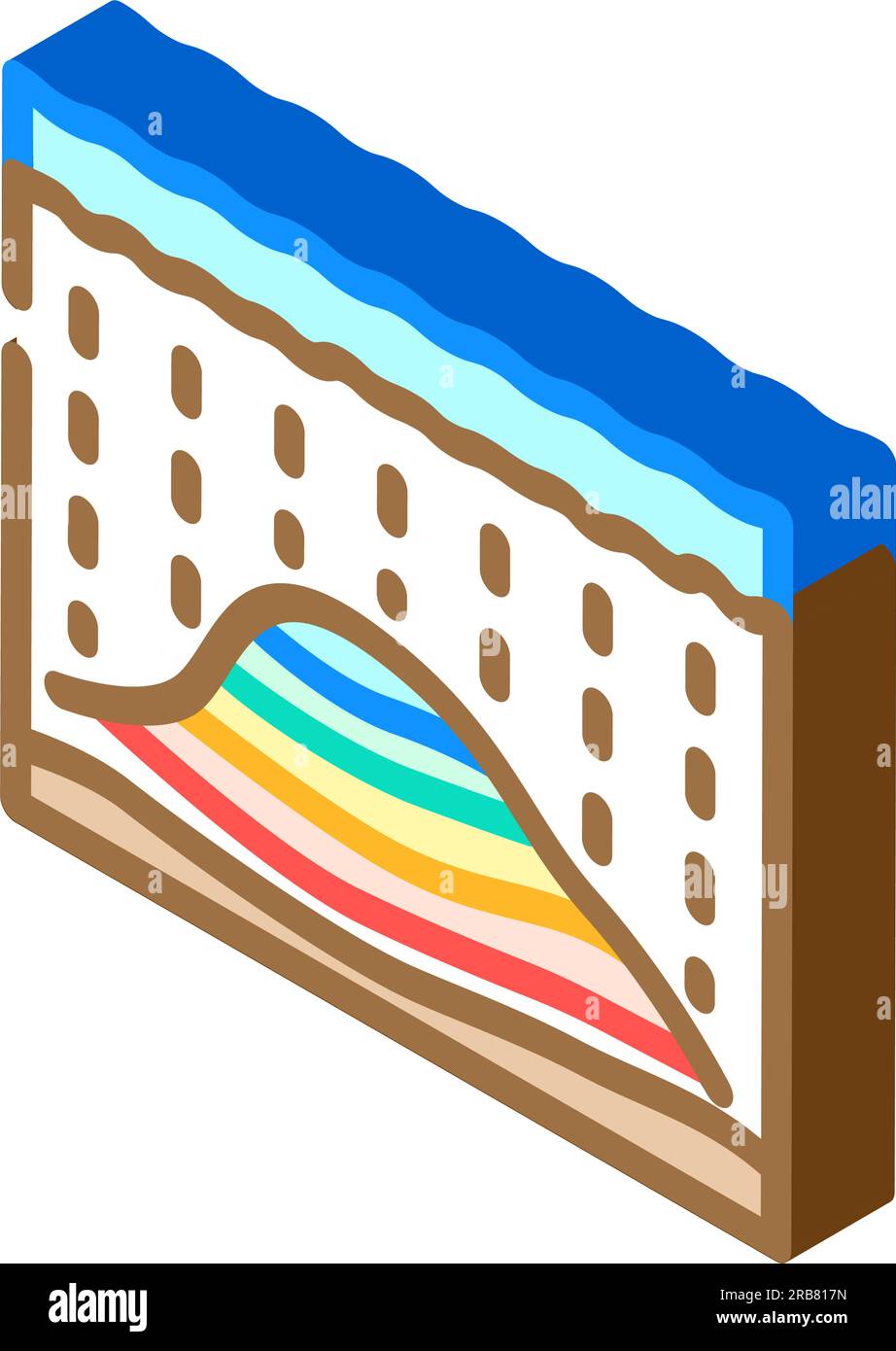 oil reservoir simulation petroleum engineer isometric icon vector ...