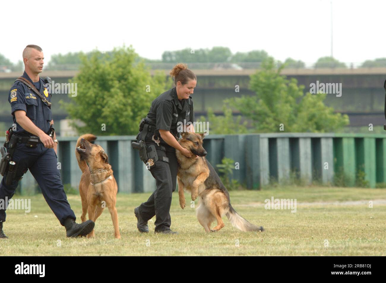 Law enforcement canine exercises on the occasion of the U.S. Park ...