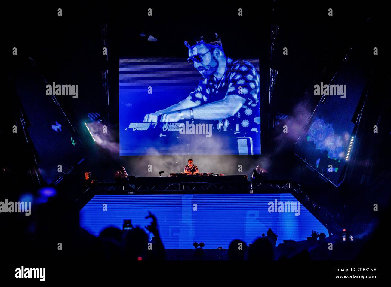 Split, Croatia. 07th July, 2023. DJ Griffin performs on stage during ...