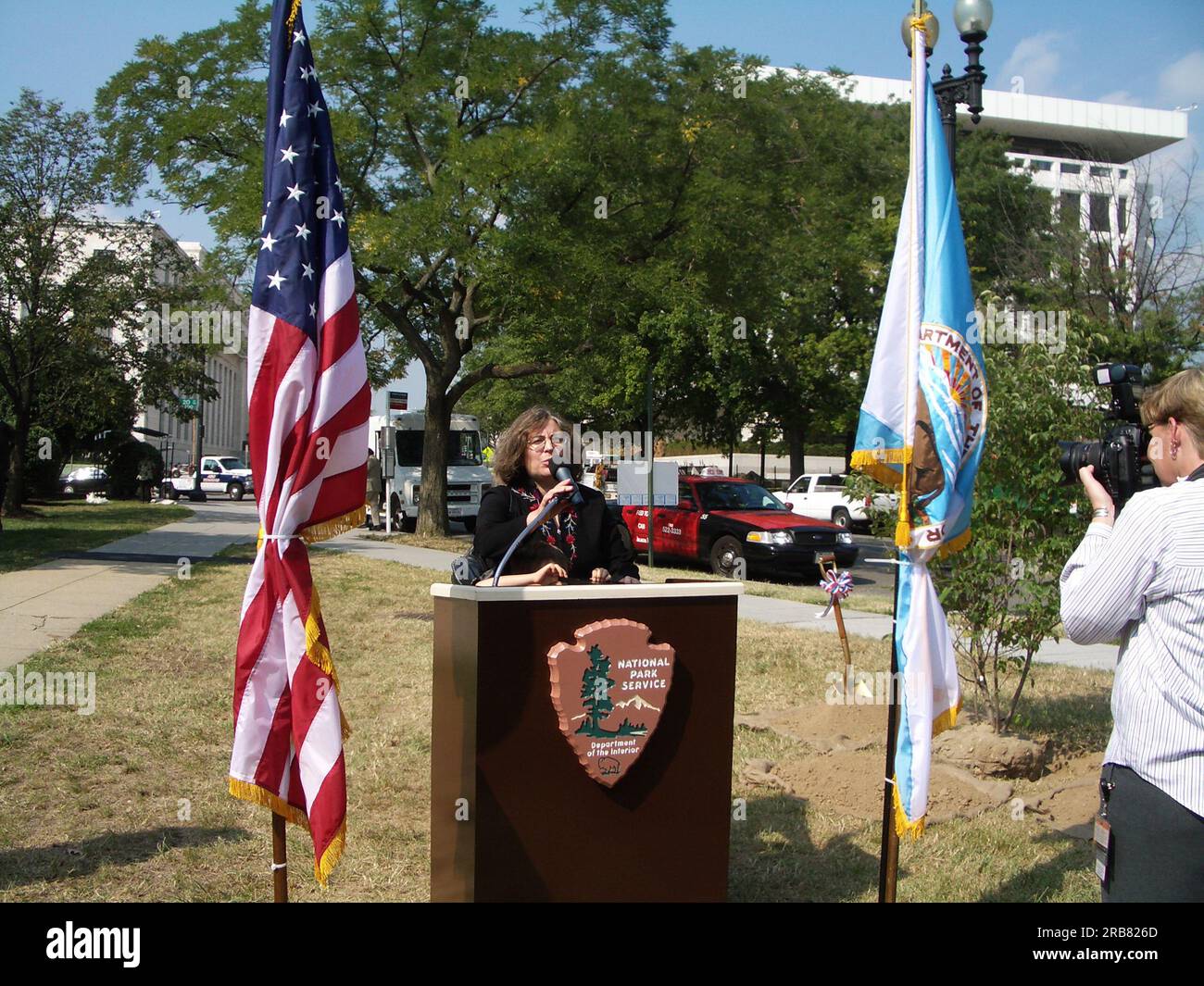 Tree planting ceremony, led by Deputy Assistant Secretary for Budget ...
