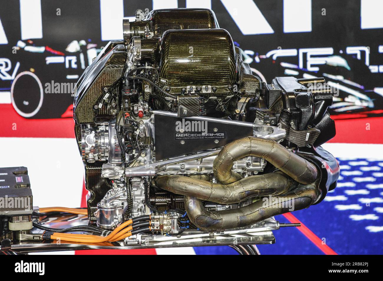 Silverstone, UK. 08th July, 2023. Mercedes AMG F1 Team W14, mechanical ...