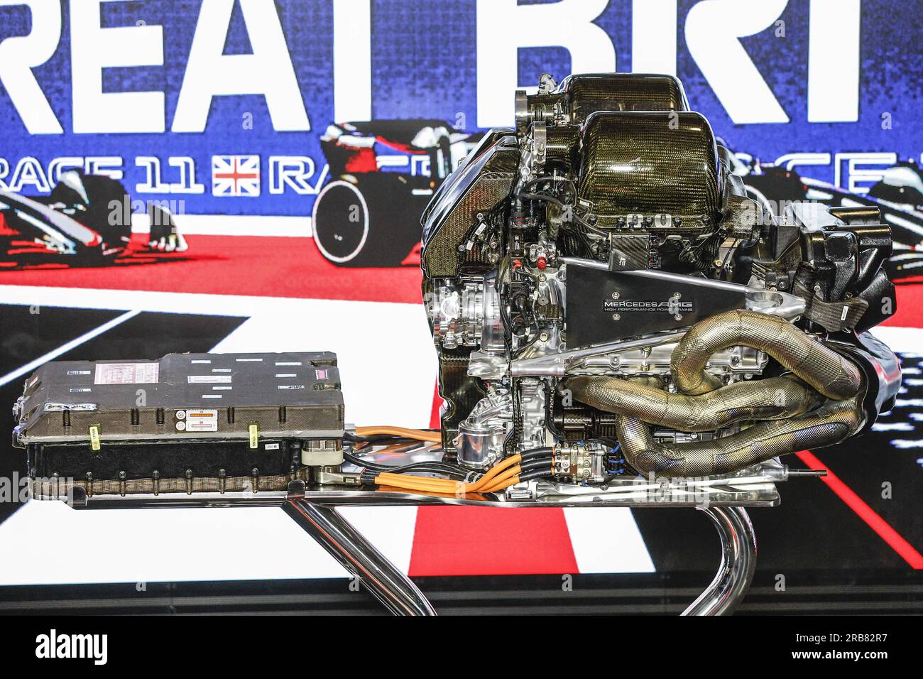 Silverstone, UK. 08th July, 2023. Mercedes AMG F1 Team W14, mechanical ...