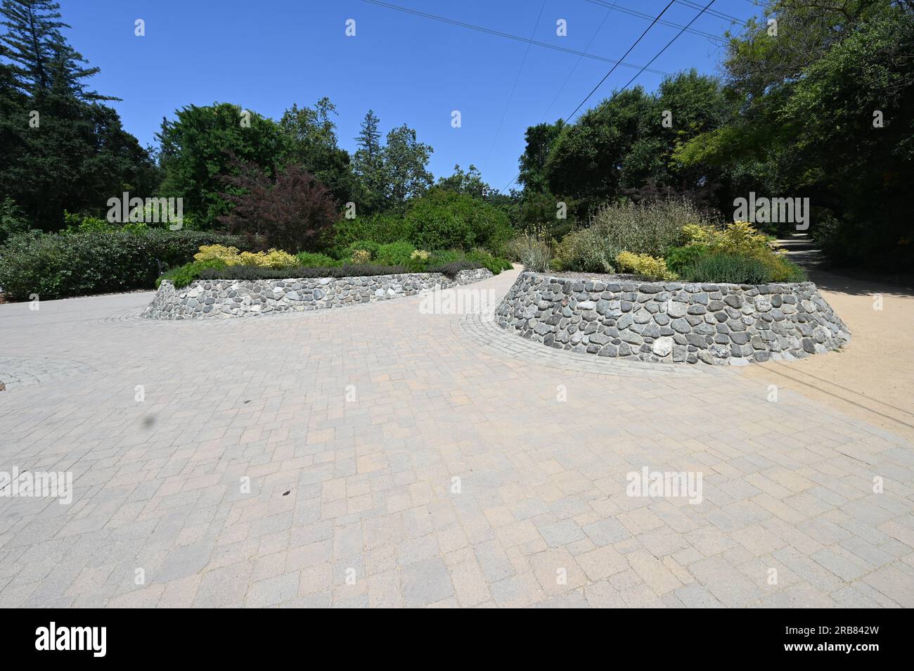 Pathway through a botanical garden in Los Angeles Stock Photo - Alamy