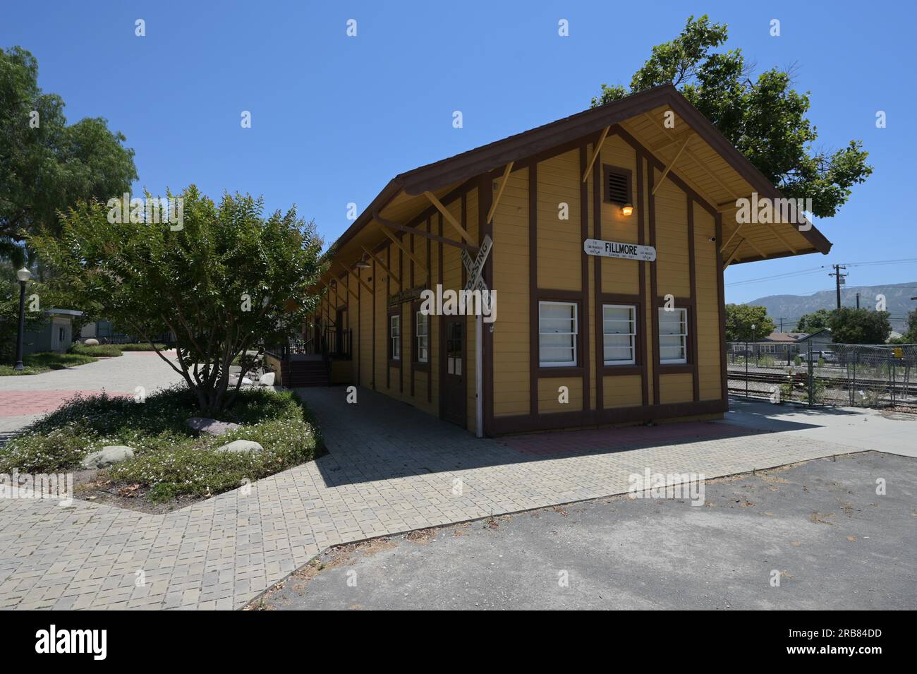Fillmore railway station in California Stock Photo - Alamy