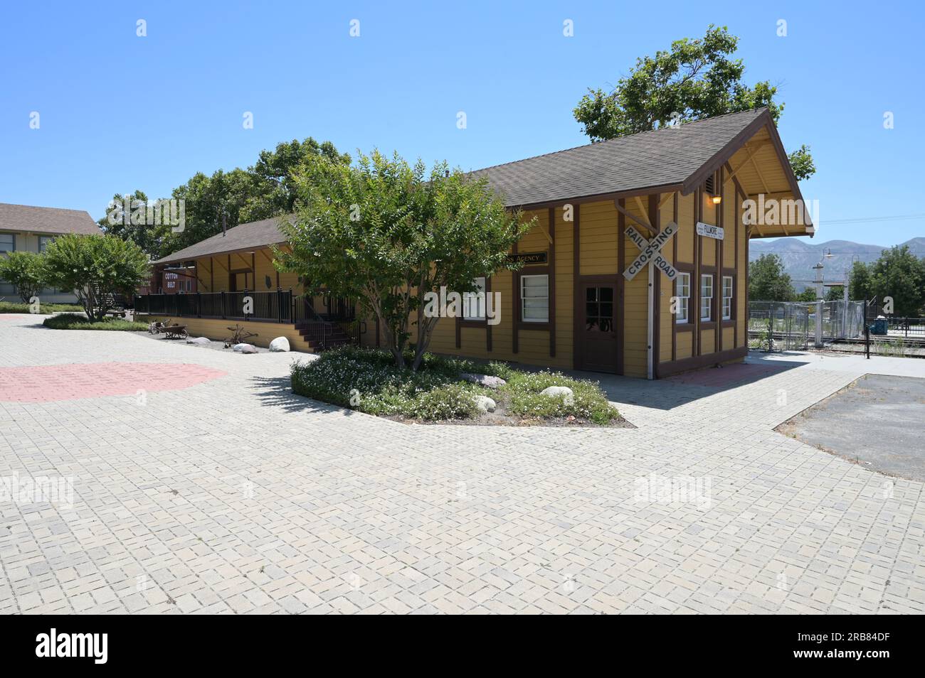Fillmore railway station in California Stock Photo - Alamy