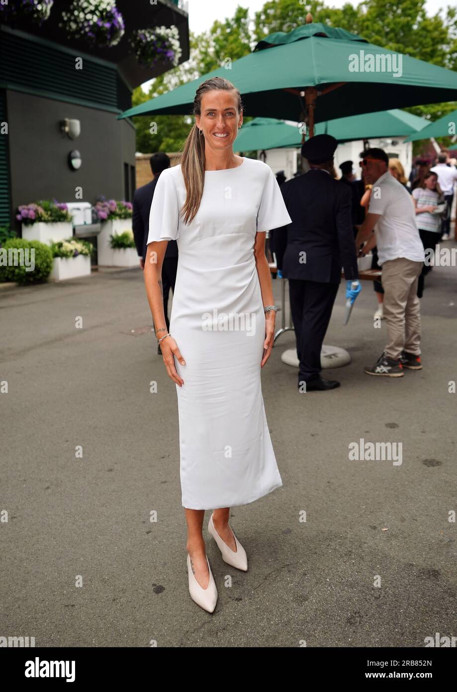 Jill Scott arriving on day six of the 2023 Wimbledon Championships at ...