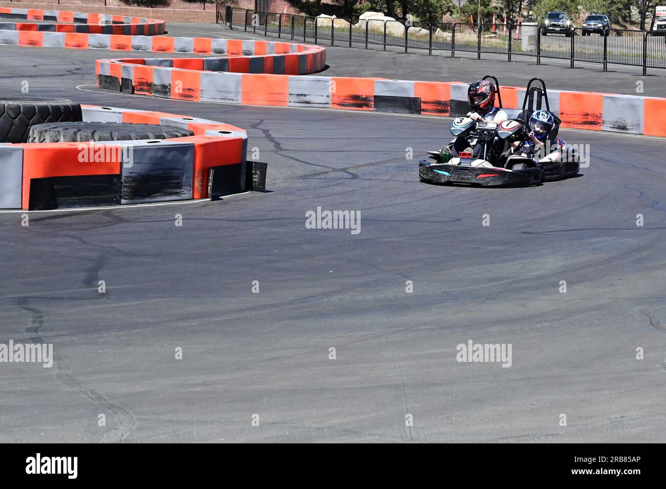 Kids go cart racing hi-res stock photography and images - Alamy