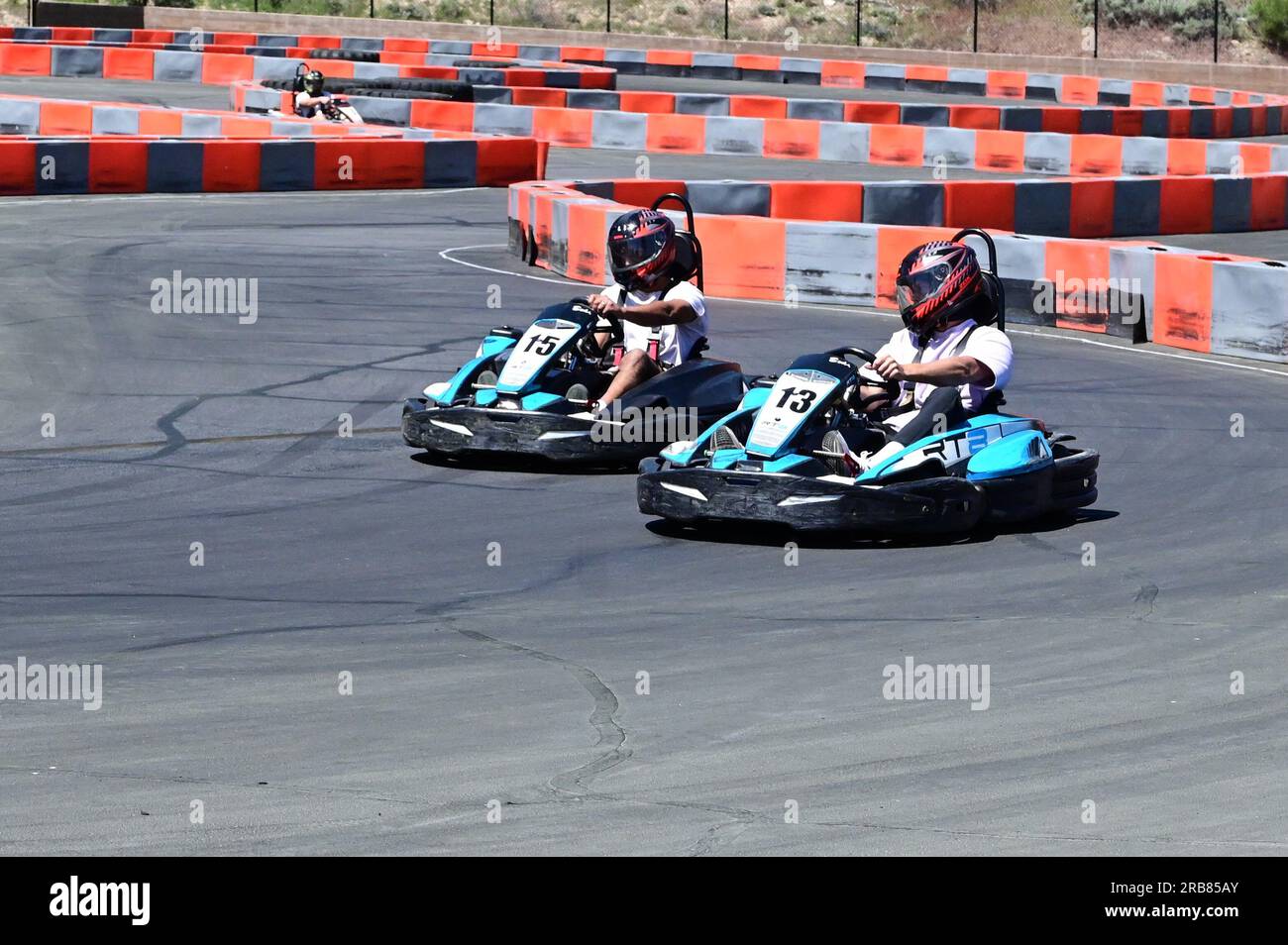 Kids go cart racing hi-res stock photography and images - Alamy