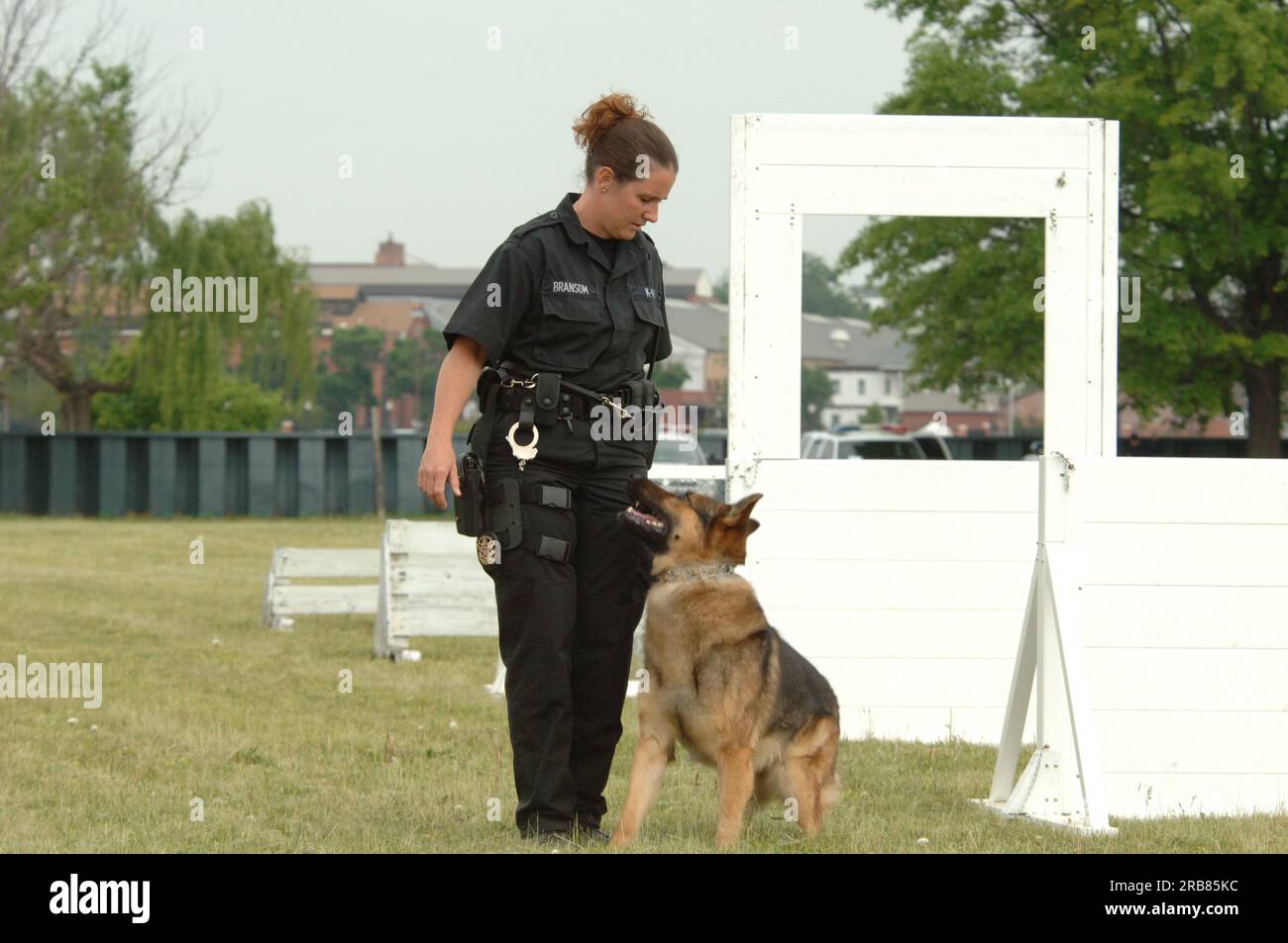 Law enforcement canine exercises on the occasion of the U.S. Park ...