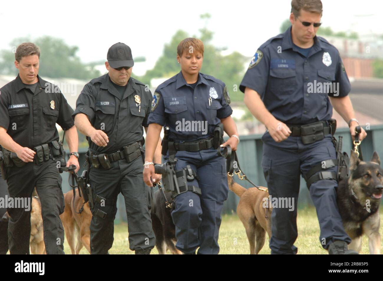 Law enforcement canine exercises on the occasion of the U.S. Park ...