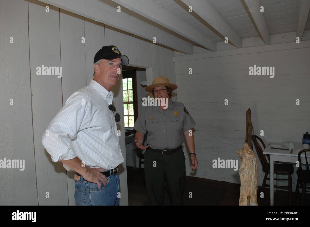 Visit of Secretary Dirk Kempthorne and aides to Theodore Roosevelt ...