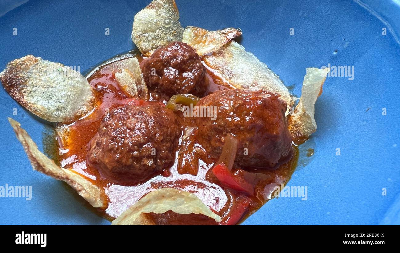 beef meat balls served in a restaurant Stock Photo - Alamy