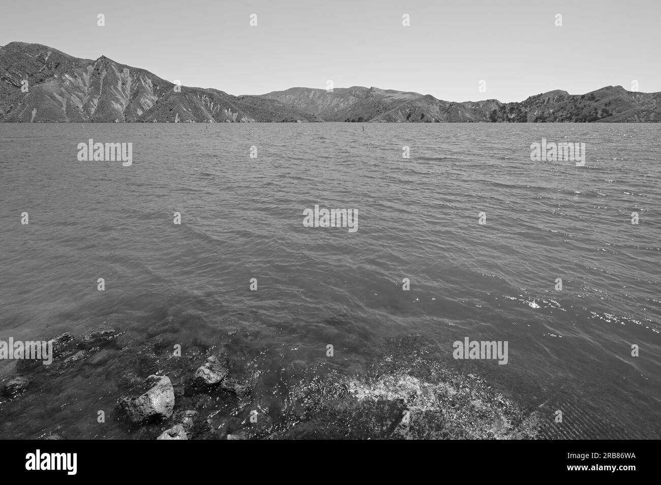 Lake Piru reservoir located in Los Padres National Forest and Topatopa ...