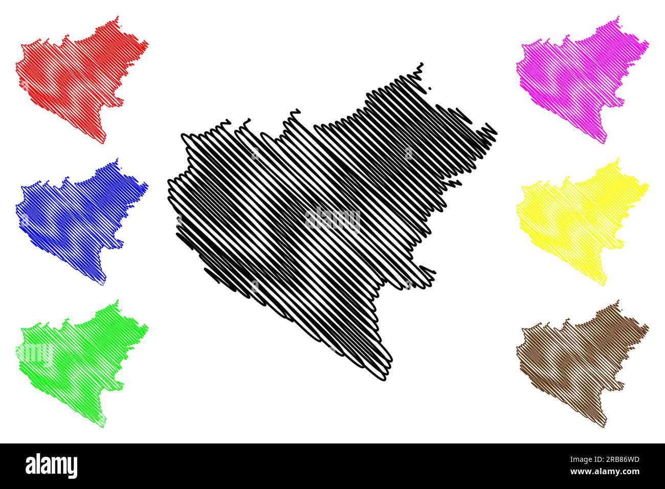 Hinckley and bosworth map vector hi-res stock photography and images ...