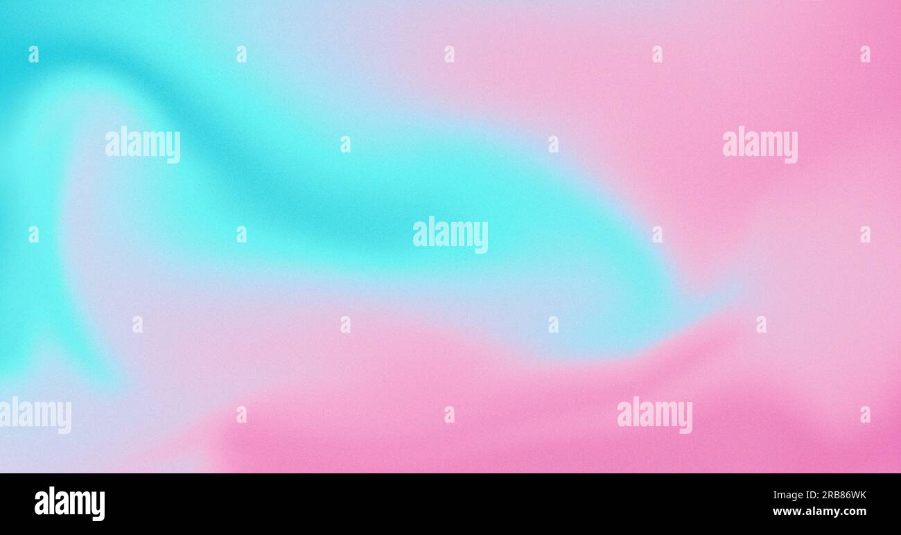 Dark grainy gradient abstract background in cyan and pink tones ...